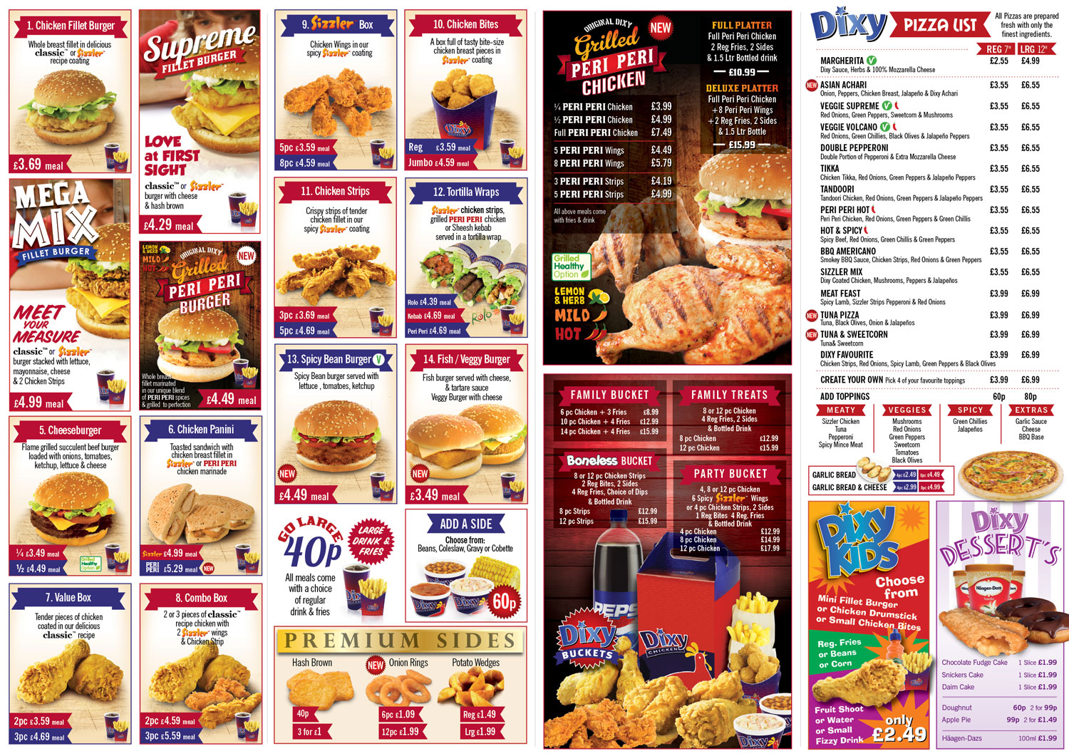 Outstanding Media – Dixy Chicken Menus